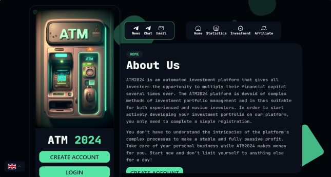 Atm2024 отзывы и обзор atm2024.org, бонус 8%, доход от 150% через 3 дня